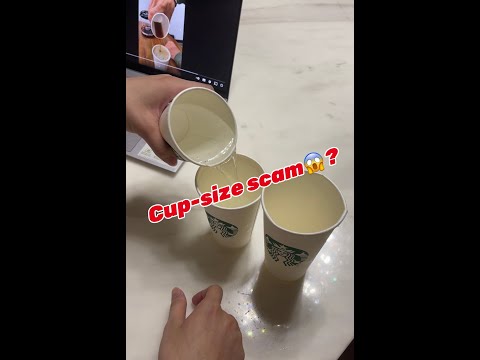 [Test] Starbucks Coffee Cup-Size Scam? Is it real or fake?