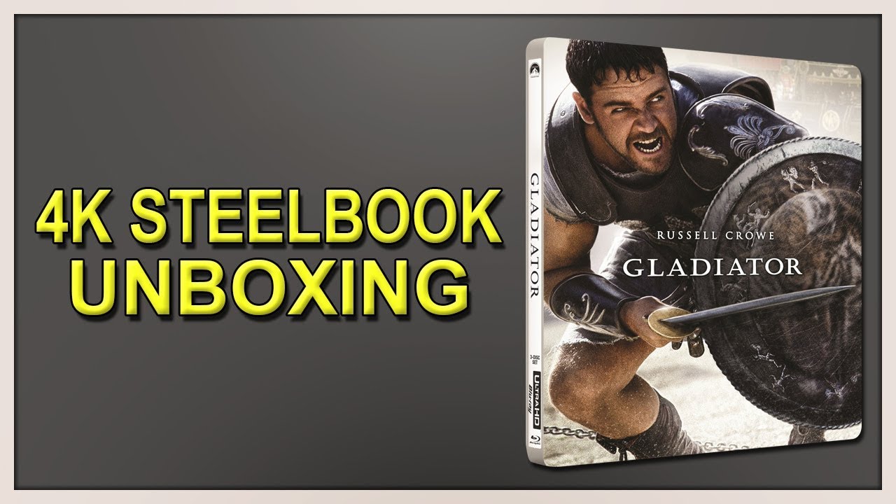 Gladiator 20th Anniversary 4K+2D Blu-ray SteelBook Unboxing