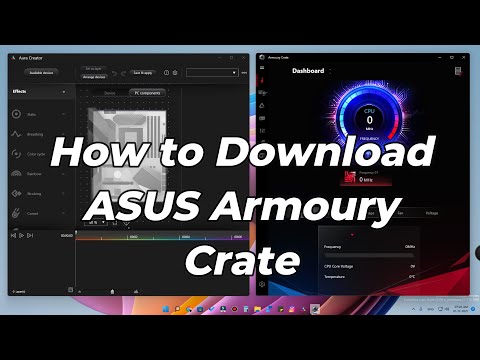 How to download ASUS Armoury Crate & Aura Creator in TUF/ROG series laptops
