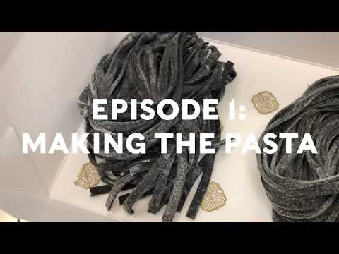 Squid Ink Tagliatelle - Episode 1: Making the Pasta