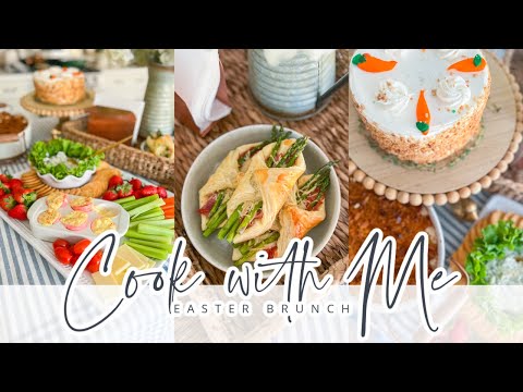 COOK WITH ME // EASTER BRUNCH // EASY SEMI-HOMEMADE EASTER DINNER // CHARLOTTE GROVE FARMHOUSE