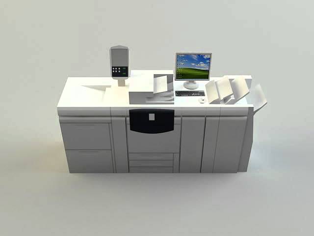 Digital Printer 3D Model - FlatPyramid