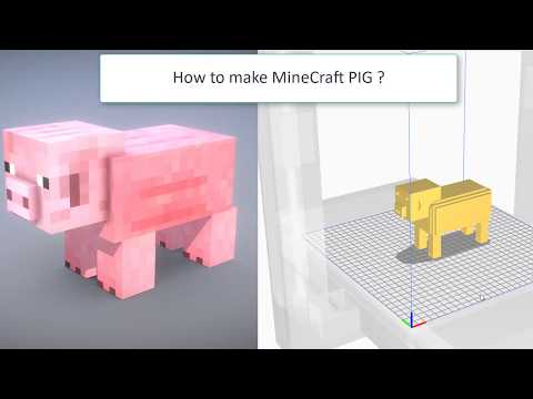 Free STL file MineCraft PIG 🐖 ・3D printable model to download・Cults