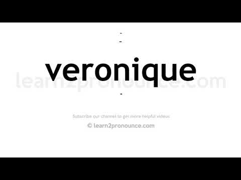 How to pronounce Veronique | English pronunciation