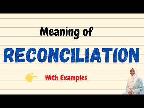 Daily vocabulary | Reconciliation Meaning | Vocabgram