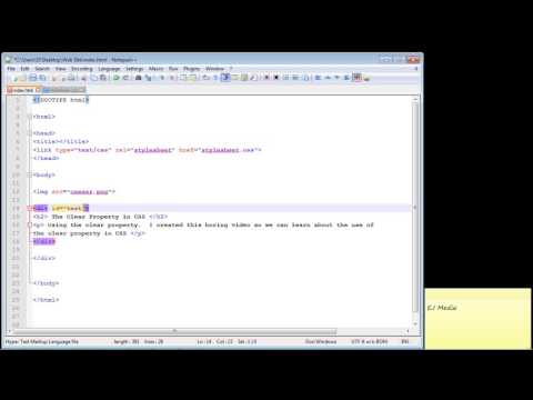 Learn CSS Tutorial for Beginners Clear property - Mind Luster