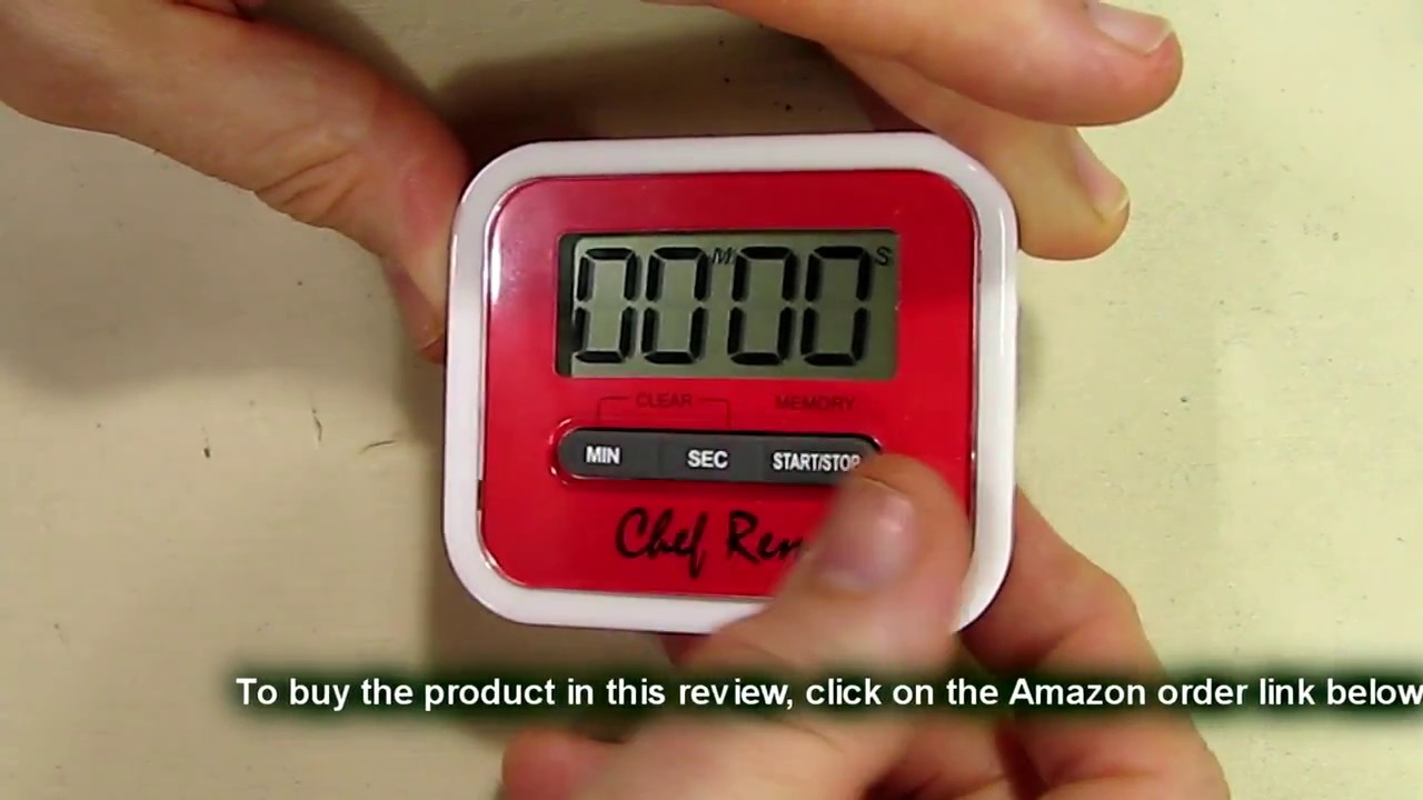BEST Digital Kitchen Food / Oven / Egg Timer Chef Remi  Loud Alarm Big Digits REVIEW