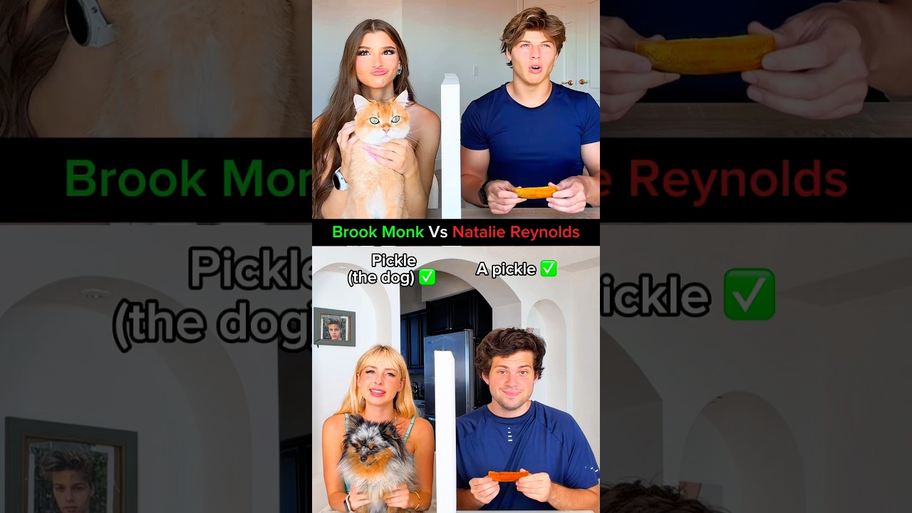 Natalie Reynolds COPIED Brook Monk’s Pickle Challenge?! 😳 Viral TikTok Drama #brookmonk #usa