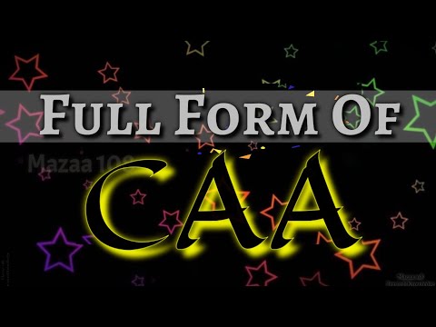Full Form of CAA | CAA full form | CAA means | CAA Stands for | CAA का फुल फॉर्म | What is CAA | #M