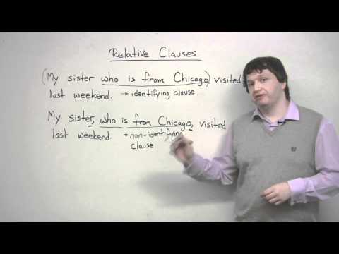 Writing - Relative Clauses overview