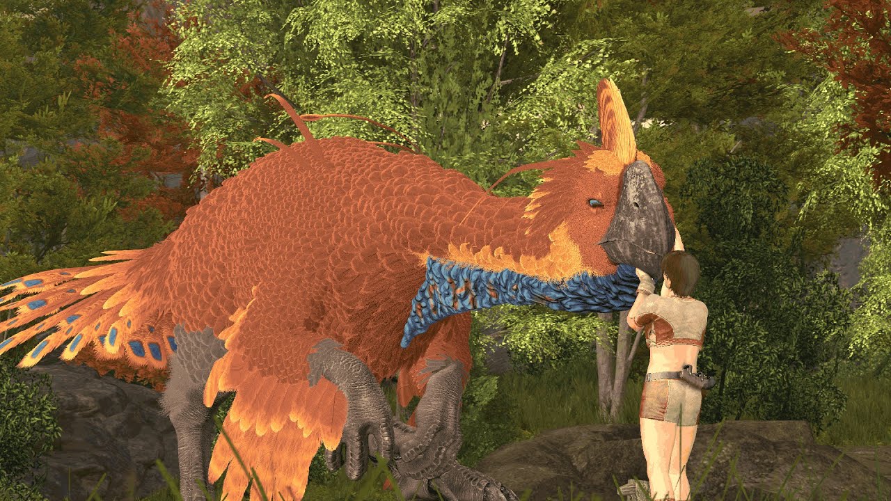 Gigantoraptor petting (Vore)
