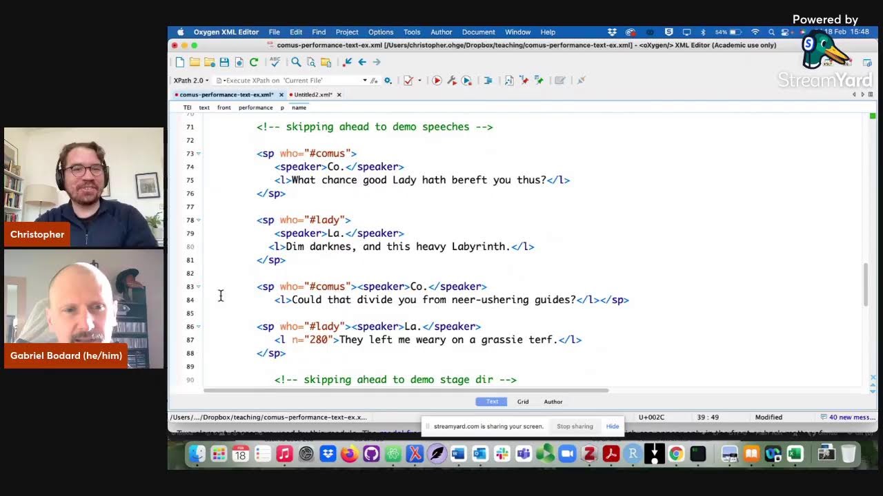 Text Encoding workshop: encoding drama