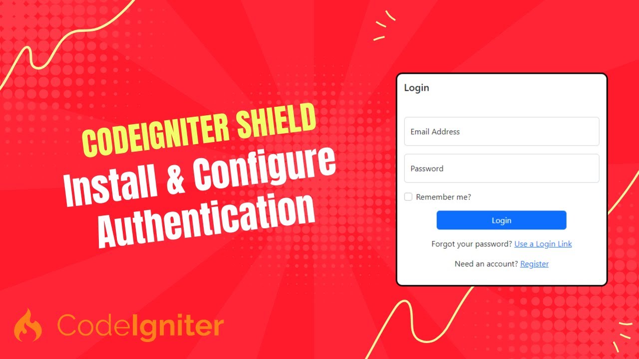 Codeigniter Shield: Install and Configure, Authentication #codeigniter4