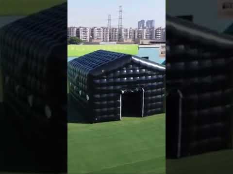 🖤🎉 Customized Black Inflatable Party Tent | #inflatabletent #blacktheme #eventplanning #inflatable