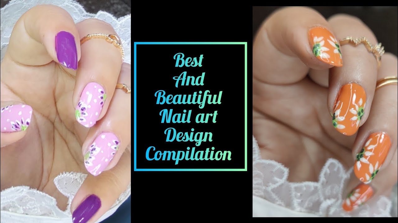 Best, Beautiful and Easy Foral nail art designs compilation || Nail art at home 2025