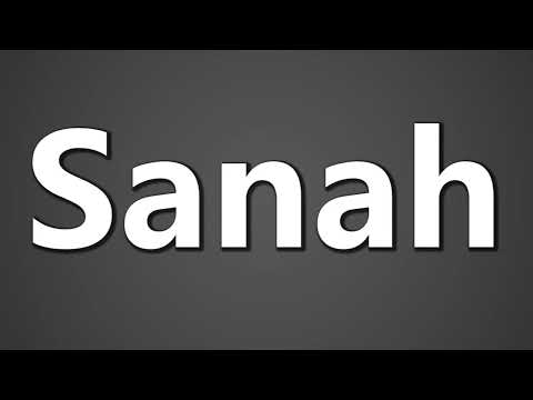 How To Pronounce Sanah