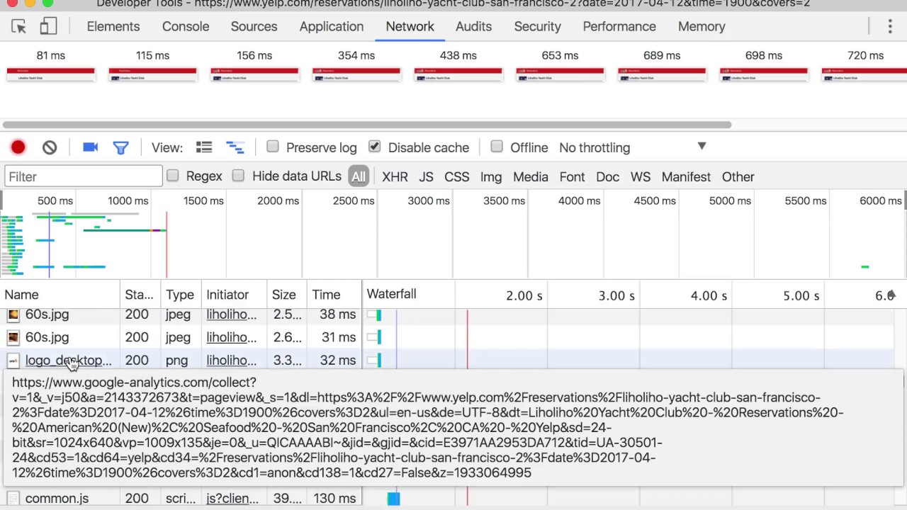 Chrome DevTools Tutorial 9: The Network Panel