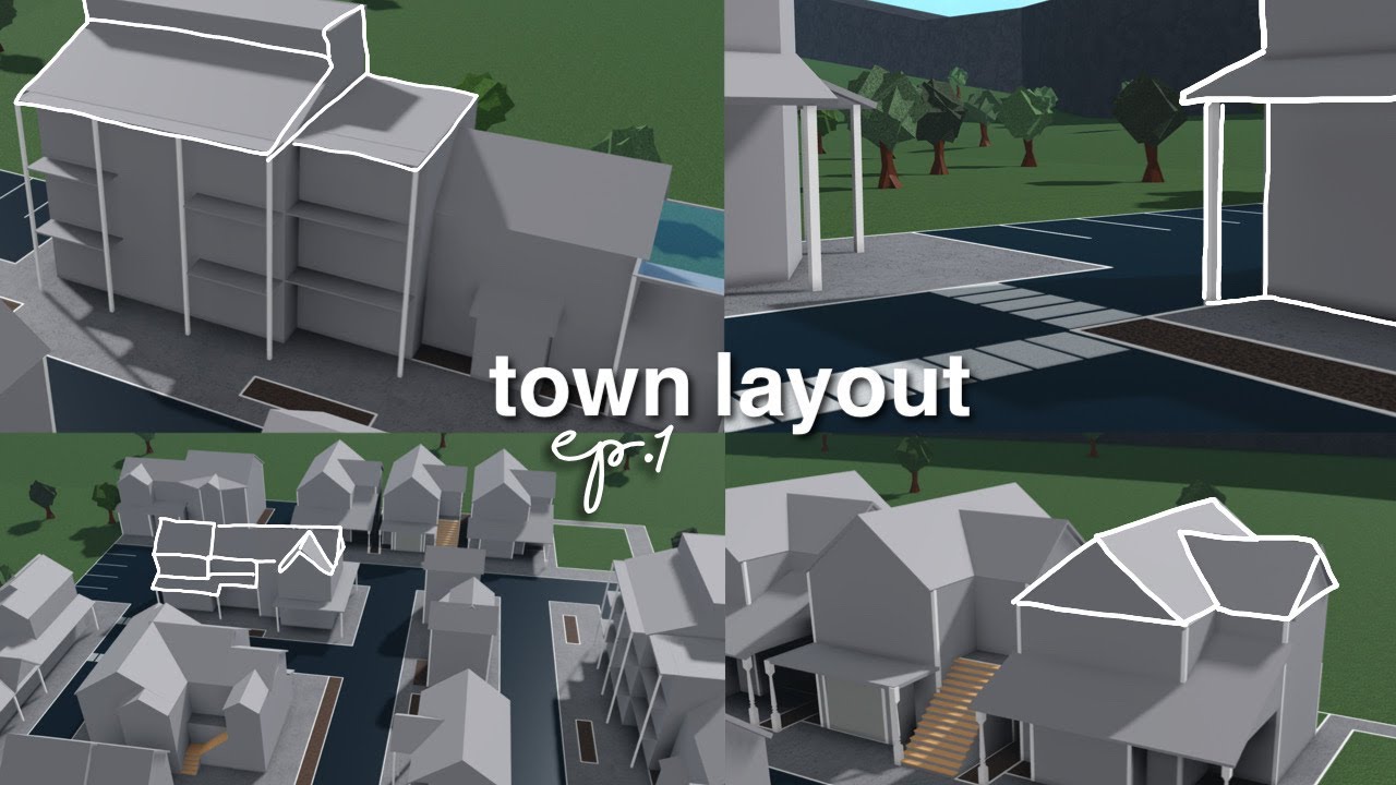 Bloxburg City / Town Series | Ep. 1 | LAYOUT | Butterflii
