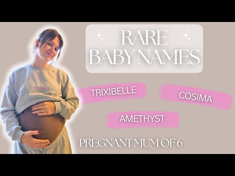 VERY RARE BABY GIRL NAMES 2025| indie, boho, pretty, unique baby names I love