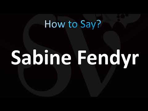 How to Pronounce Sabine Fendyr (Crescent City)
