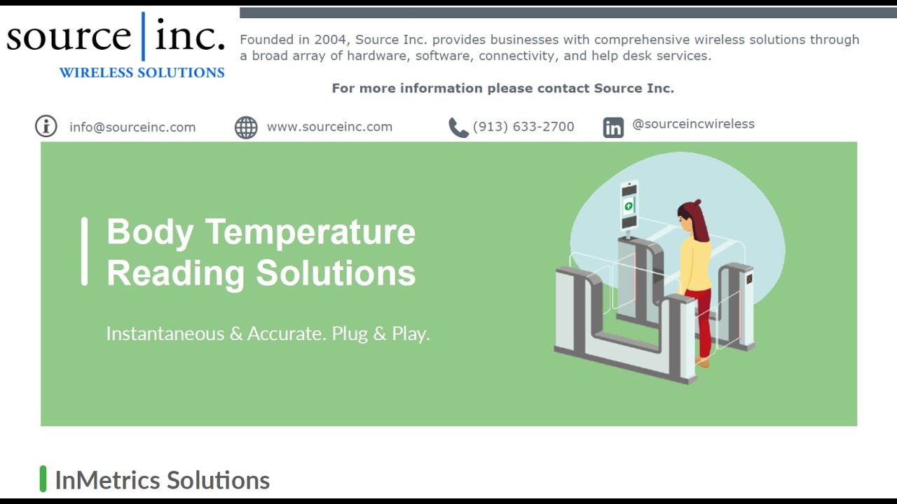 Source Inc Temp Scan Kiosk