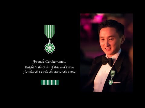 Frank Cintamani - Knight in the Order of Arts and Letters - Chevalier des Arts et des Lettres