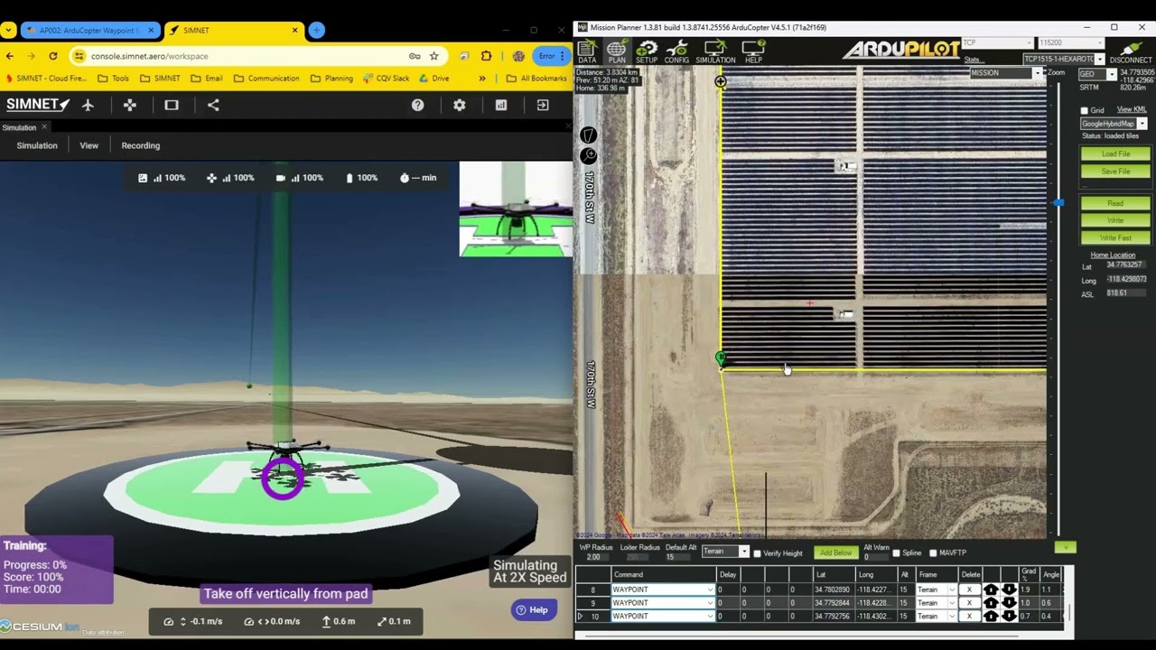 SIMNET Tutorial: Autonomous Missions Using ArduCopter and Mission Planner