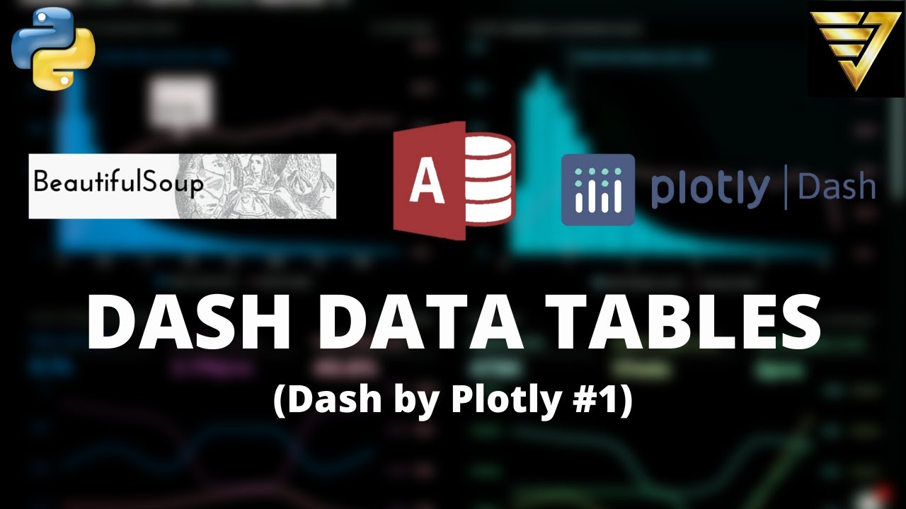 Python Dash Data Tables and BeautifulSoup | #154 (#Dash by Plotly #2)