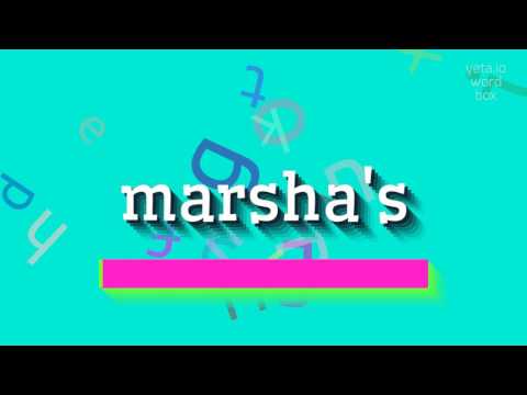 How to say "marsha's"! (High Quality Voices)