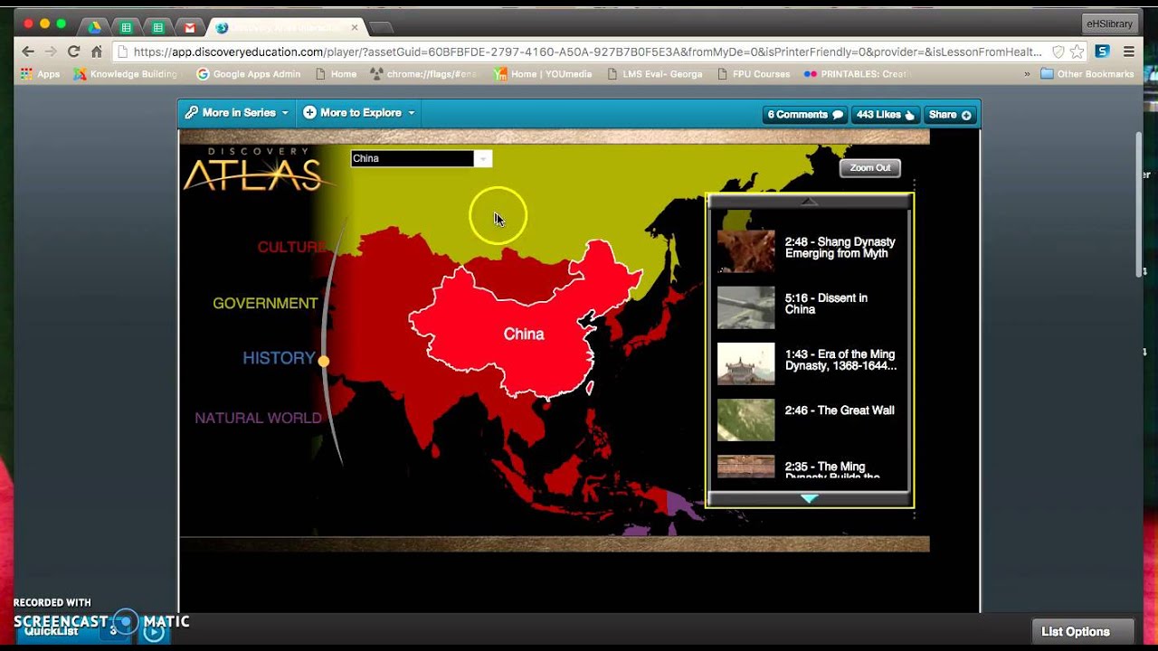 eHSlibrary - Discovery Education Toolbar