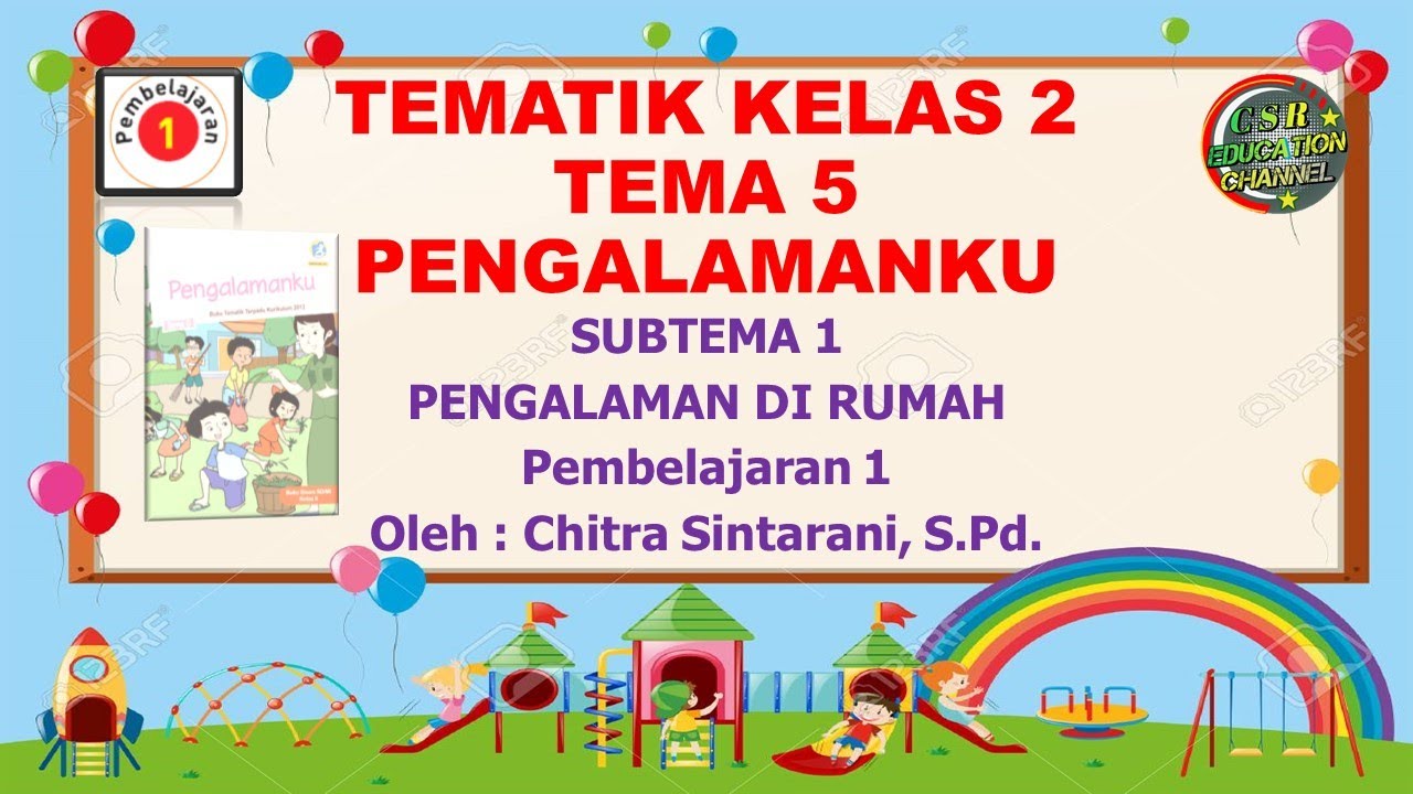 Kelas 2 Tematik : Tema 5 Subtema 1 Pembelajaran 1 (Pengalamanku)
