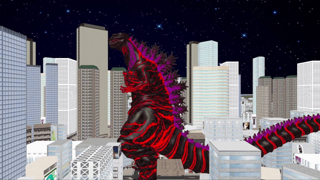 mmd shin godzilla attack animation