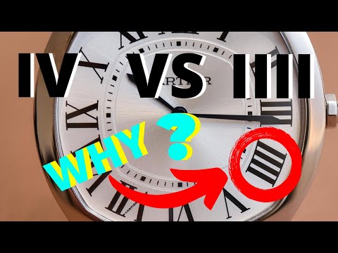 ⏰ WHY do WATCHES use IIII INSTEAD OF IV ❓ ⏰