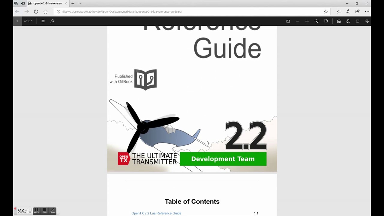OpentTX Environment Setup for LUA script development