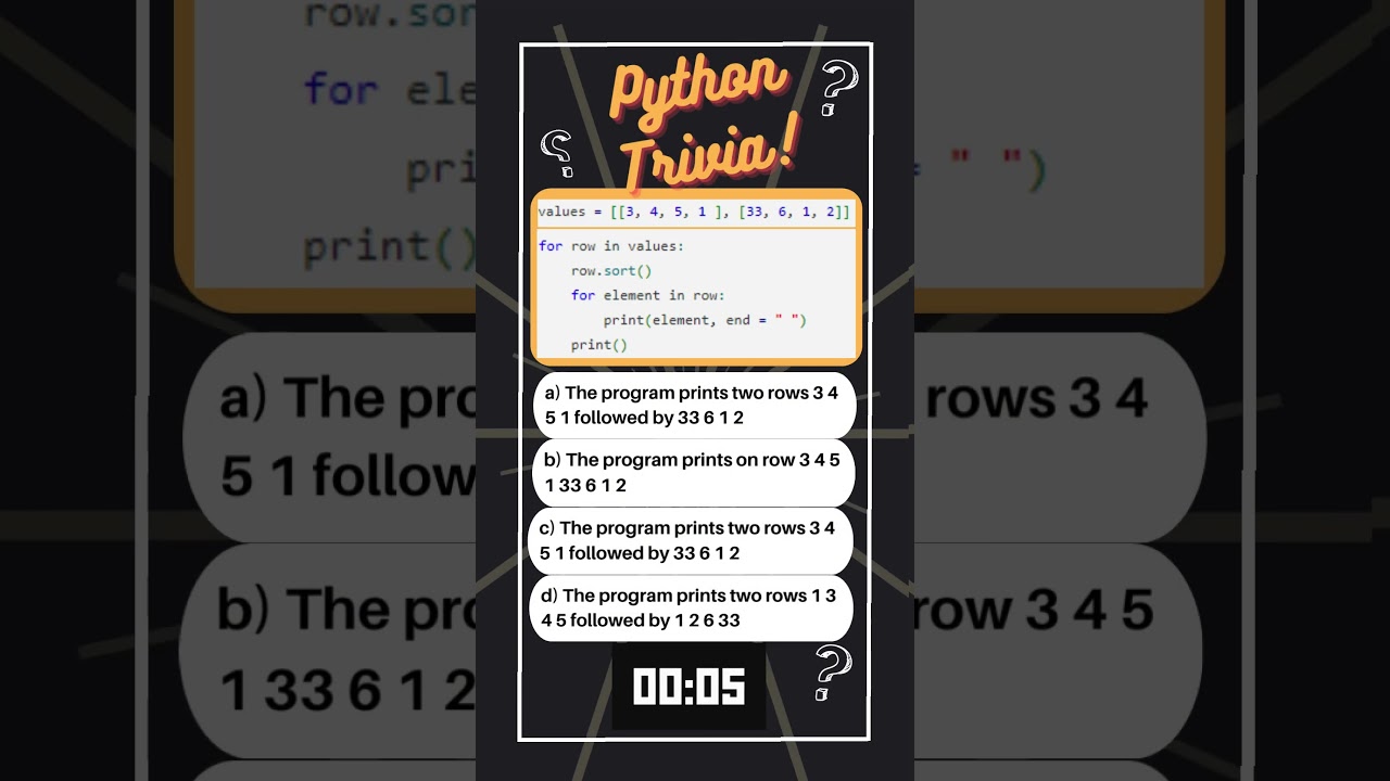 Python Trivia   List 44 #coding #python #techcommunity #shorts #trending #viral #datascience