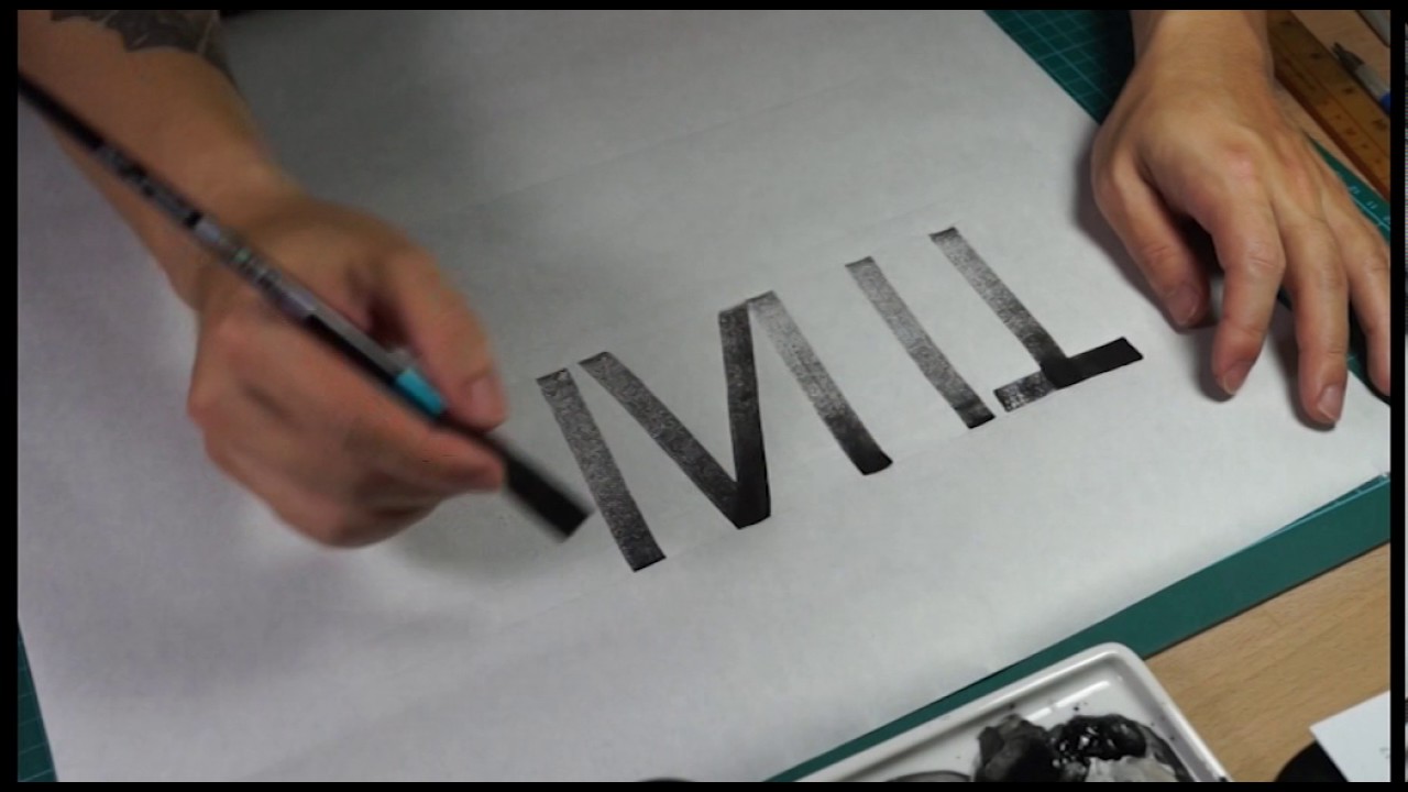 Hand lettered note : Thank You