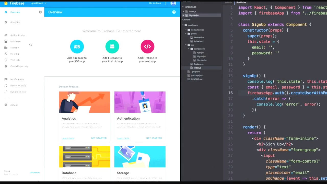React Js Tutorials - Login and Signup Form | React with Redux | React Js Tutorials for Beginners