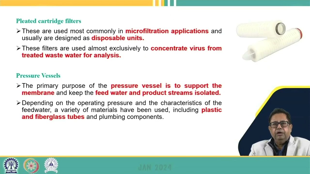 Lecture 18: Membrane processes for wastewater treatment