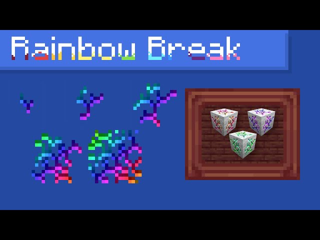Rainbow Break Animation (BEDROCK EDITION) Minecraft Texture Pack