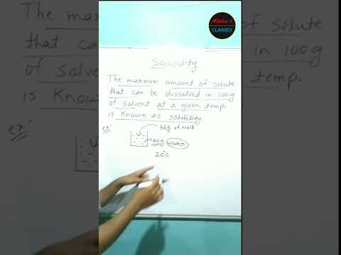 What is Solubility | #solubility | #shorts