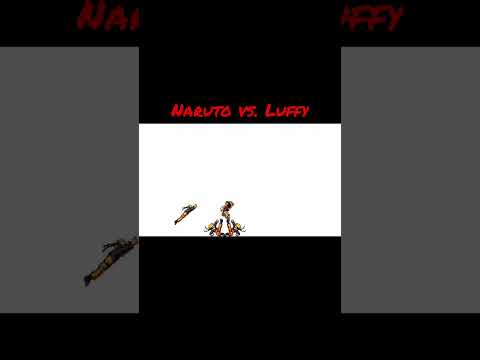 Naruto vs. Luffy - Pixel Gif Animation w/ Sound #anime #luffy #naruto #onepiece #pixelanimation
