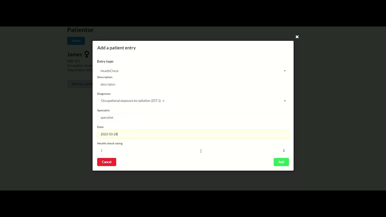 GitHub - coolbigbear/PatientViewer-FullStackOpen-TypeScript: Patient Viewer - Fullstack - React ...