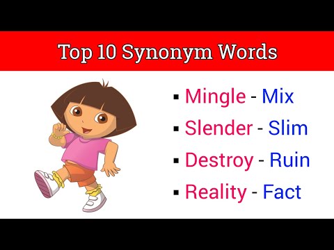 Top 10 Synonym words || Synonyms in English || Synonyms Trick || Expand your vocabulary