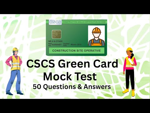 2025 CSCS Green Card Mock Test - 50 Questions & Answers