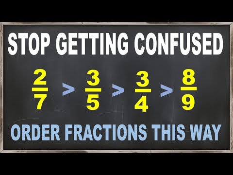 Comparing and Ordering Fractions | How to compare fractions | Fractions from least to greatest Easy