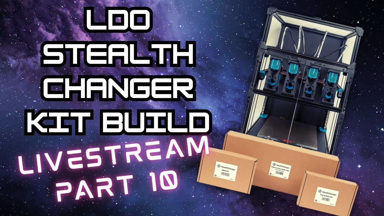 STEALTH CHANGER 3d Printer KIT BUILD! Wiring Up the back #livestream ivestream