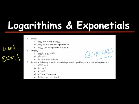 LOGARITHIMS AND EXPONETIALS