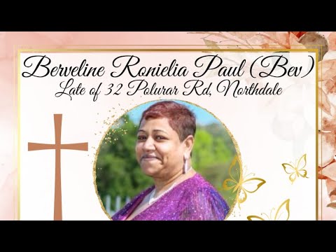 Funeral service of Berveline Ronielia Paul