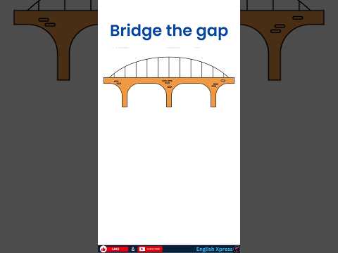 Bridge the gap|Phrase of the day|English Vocabulary #shorts #youtubeshorts #englishlearning