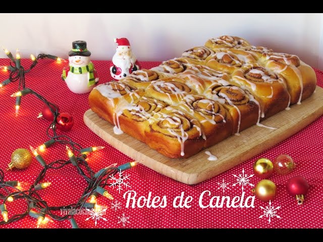 Roles de canela para una Navidad en familia